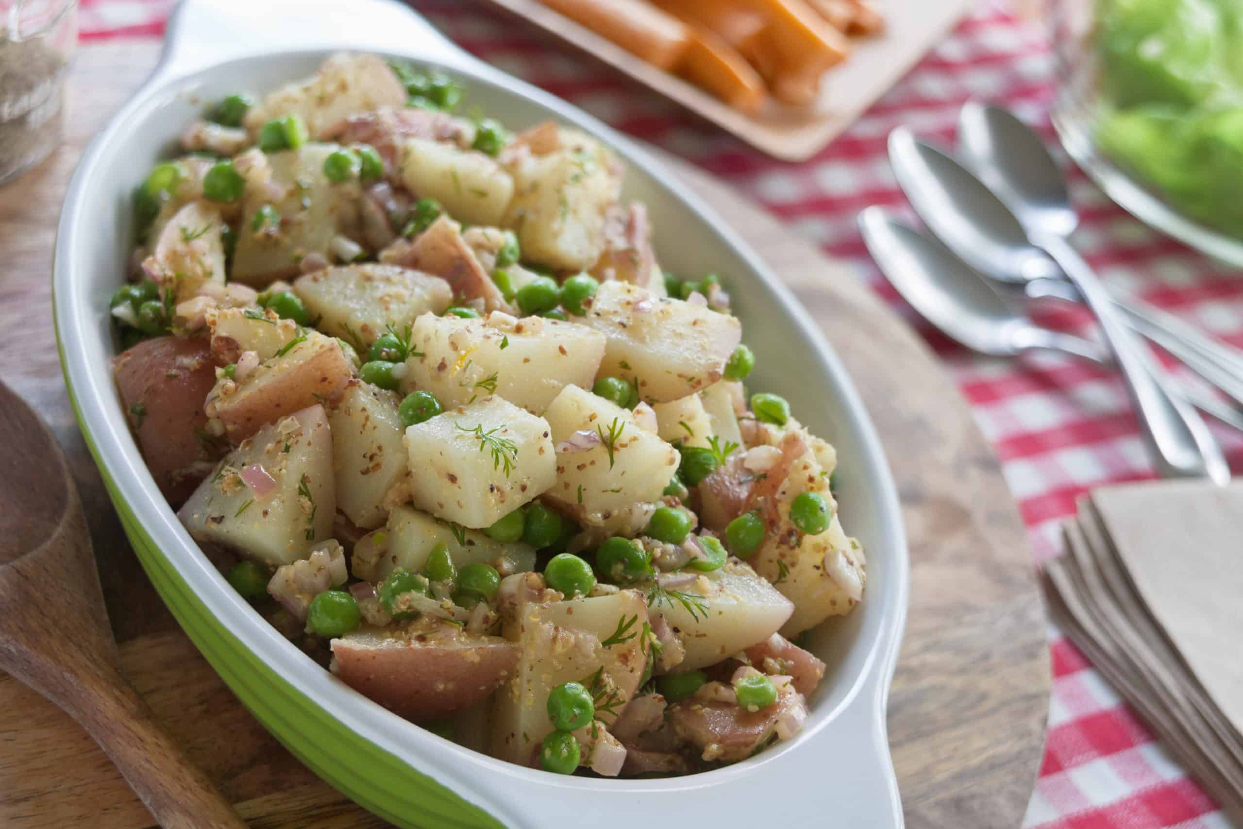 New Potato & Pea Salad - Guiding Stars