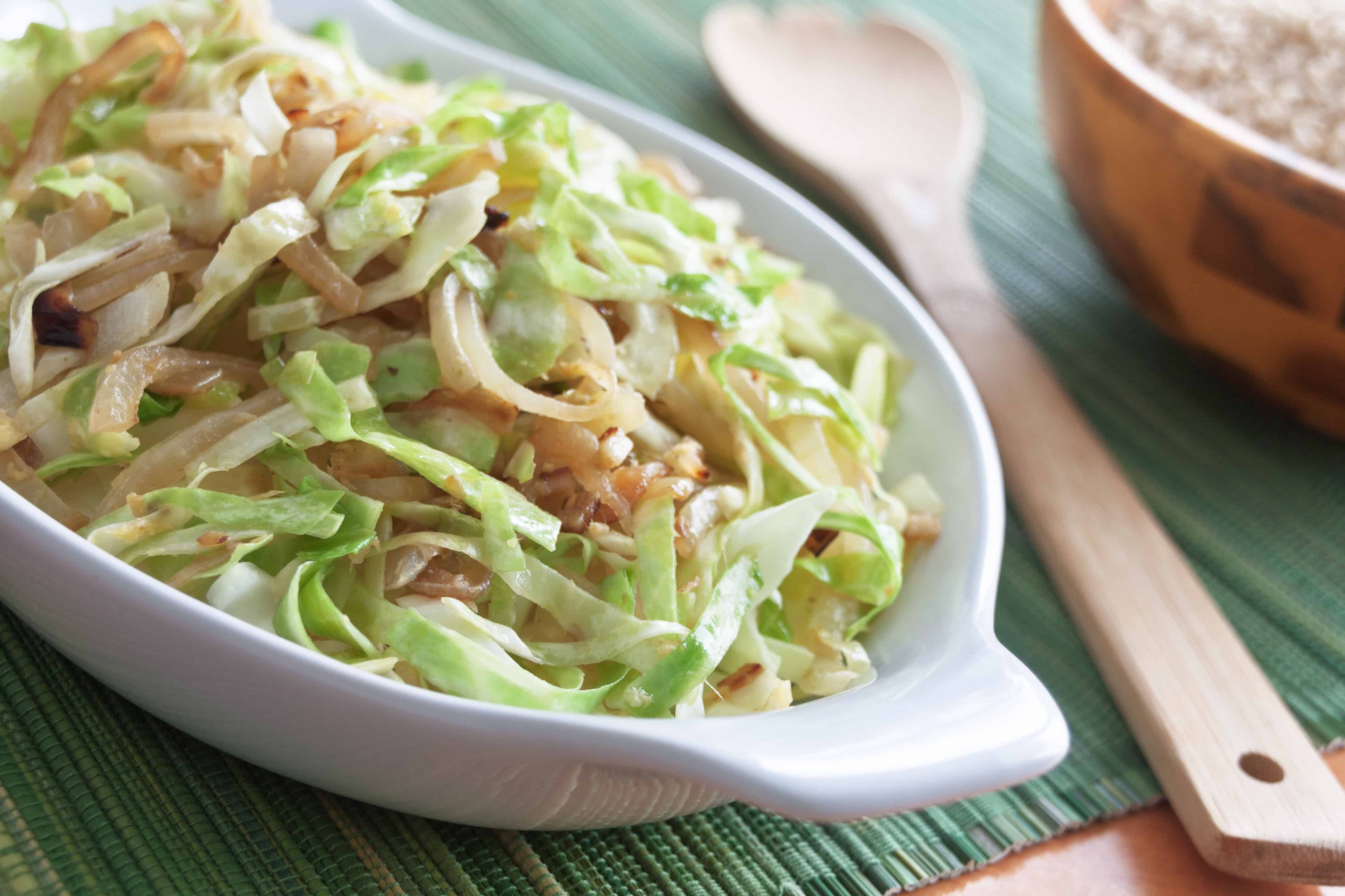 Ginger Cabbage Sauté - Guiding Stars