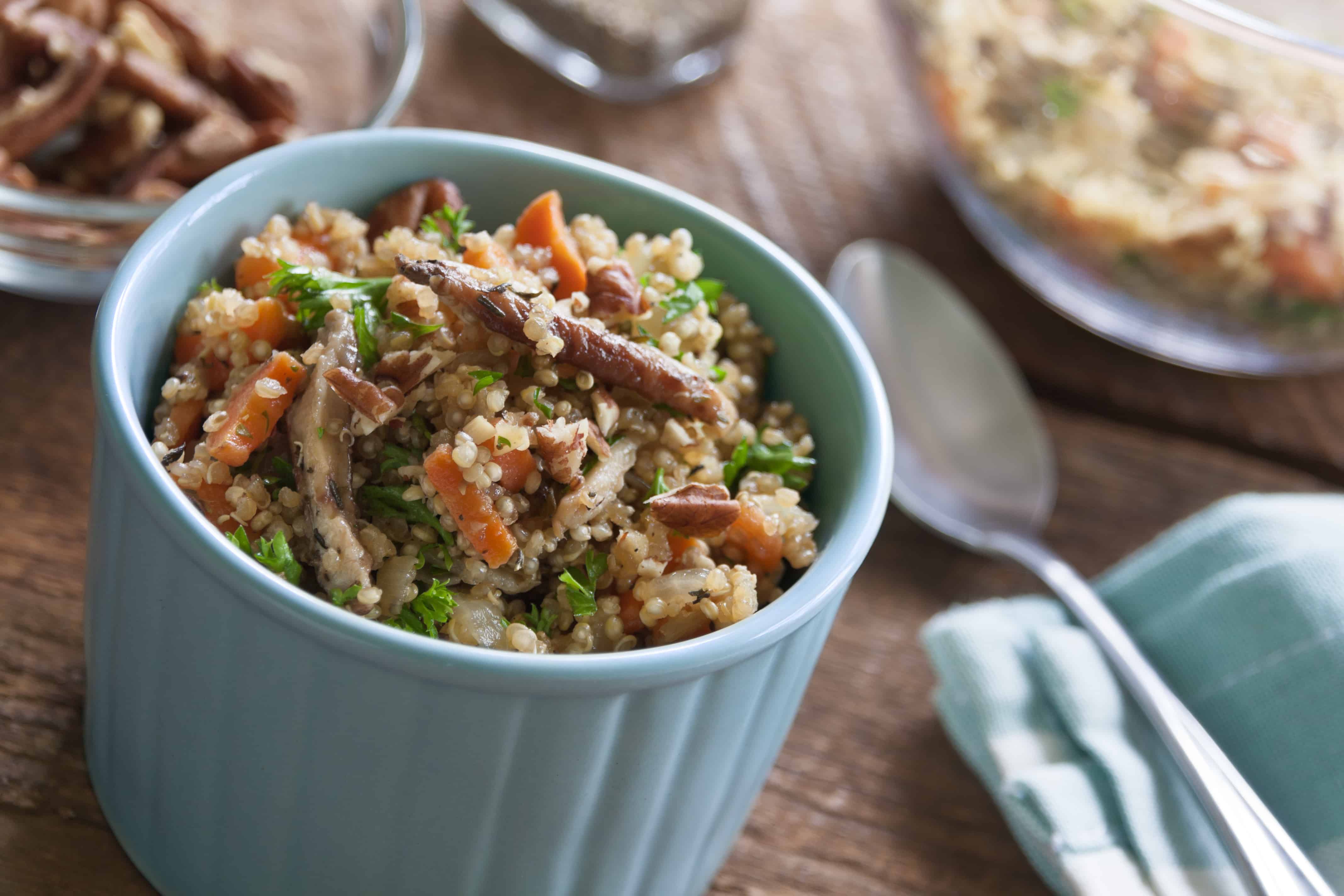 Warm Quinoa Pilaf Salad - Guiding Stars