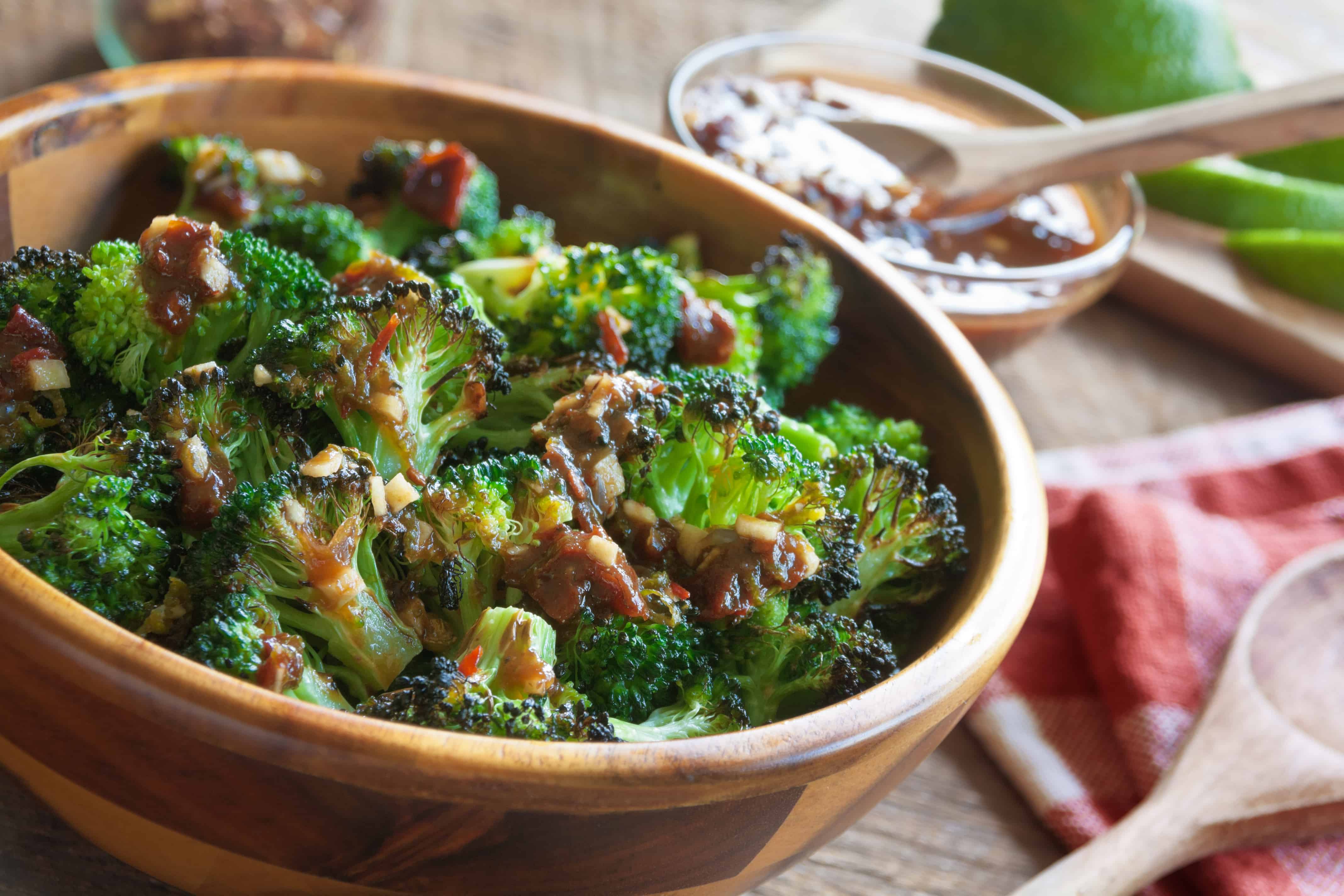 Roasted Chipotle-Lime Broccoli - Guiding Stars