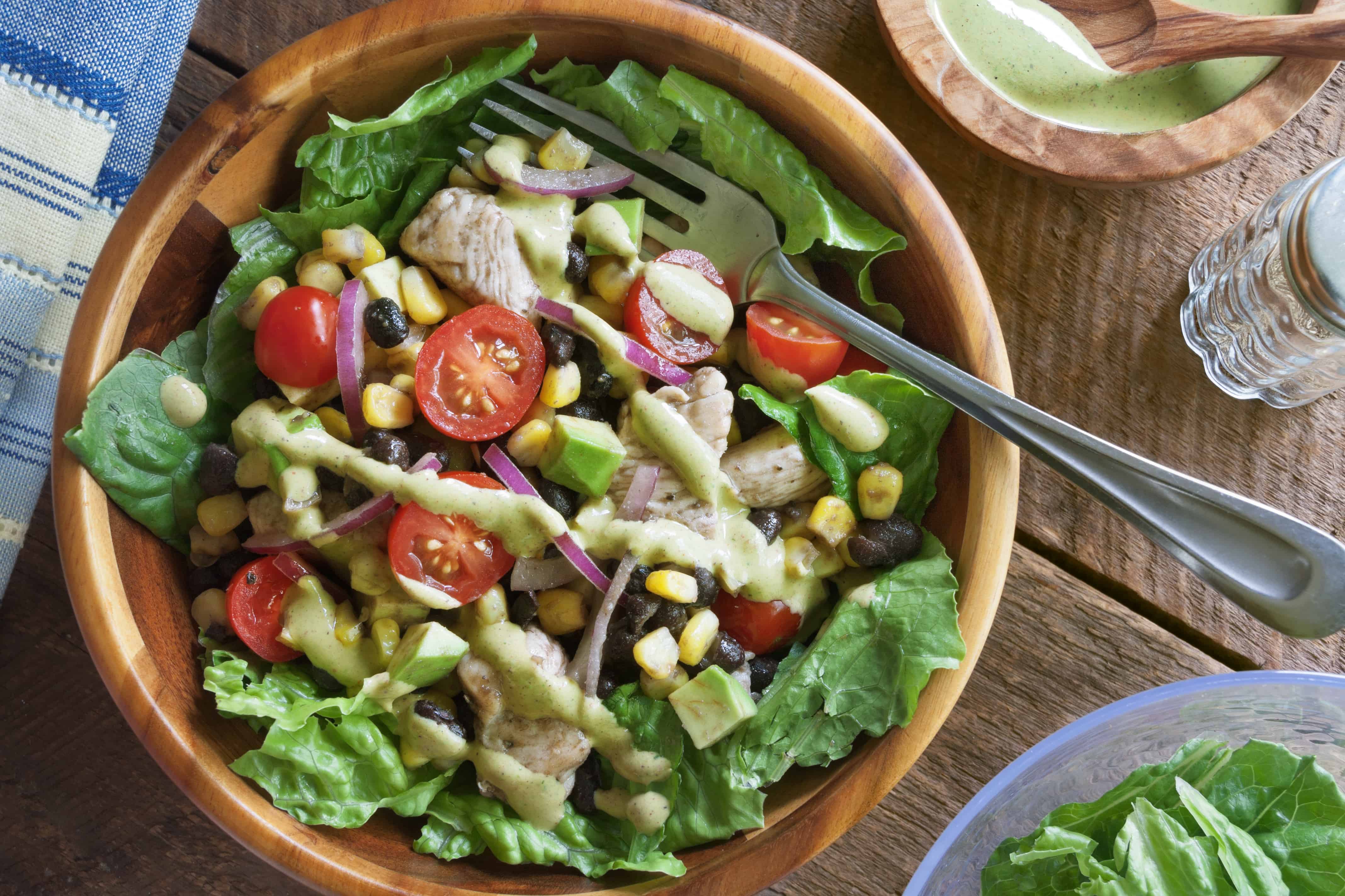 Chipotle Chicken Taco Salad - Guiding Stars